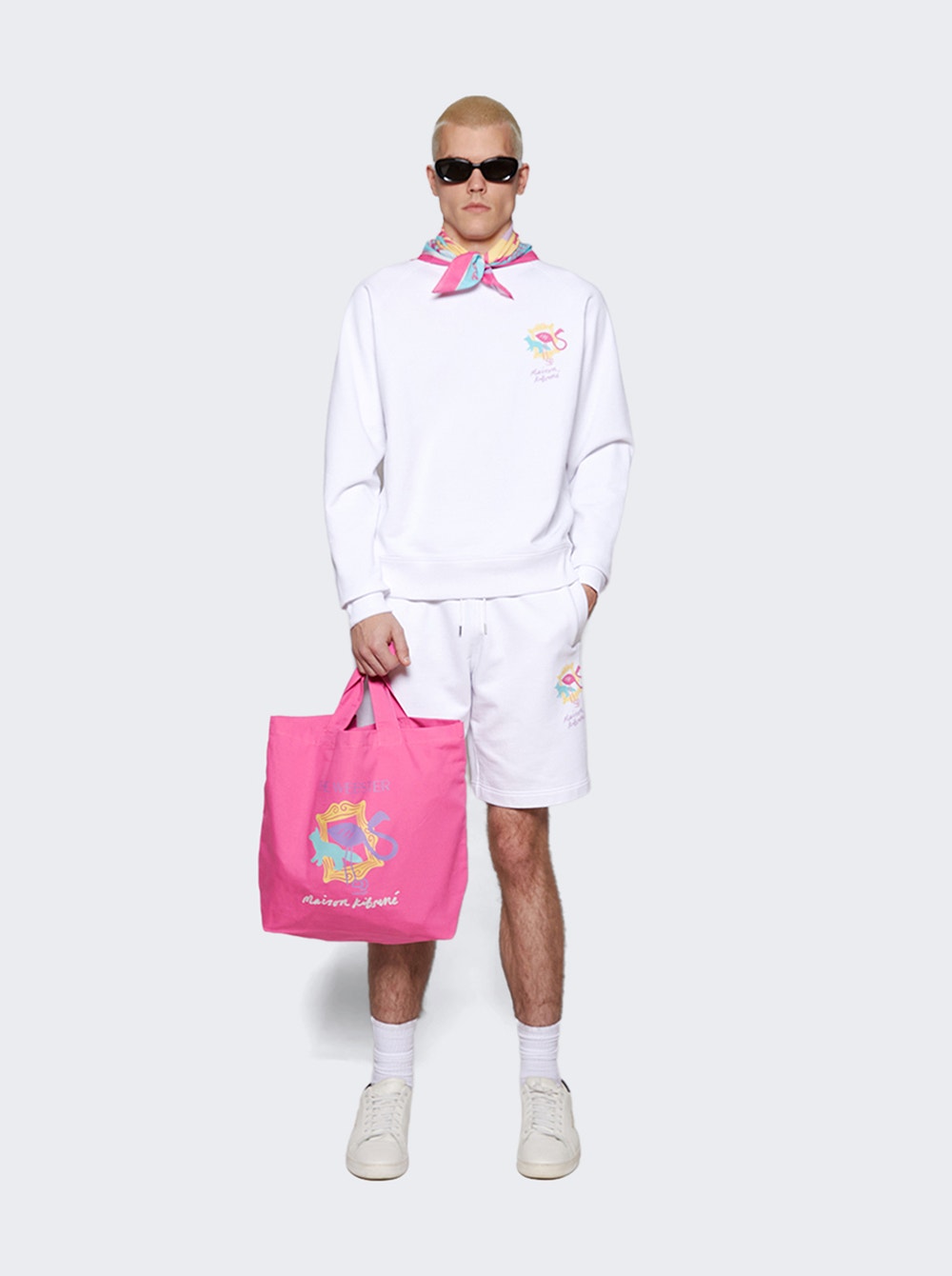 MAISON KITSUNÉ Maison Kitsune x The Webster Printed Tote Bag